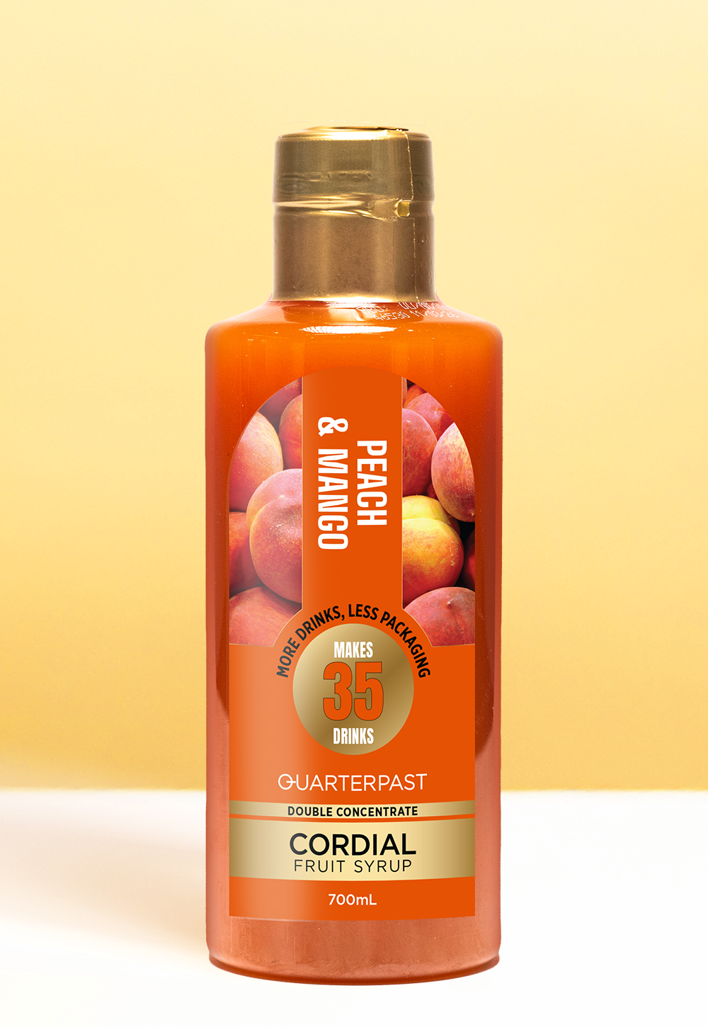 Peach & Mango Cordial 700mL – QUARTERPAST AU